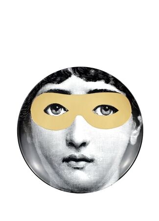 Fornasetti Tema e Variazioni No 22 Porselen Dekoratif Tabak Beyaz Fornasetti Tema e Variazioni No 22 Porselen Dekoratif Tabak Beyaz