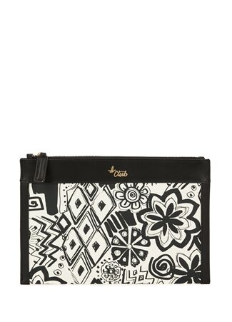 Beymen Club Kadın Siyah Graffiti Baskılı El Portföyü EU