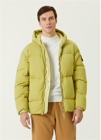 Stone Island Shadow Erkek Yeşil Kapüşonlu Puff Mont M EU Stone Island Shadow Erkek Yeşil Kapüşonlu Puff Mont M EU