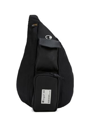 Champion Erkek Siyah Logo Patchli Çanta EU
