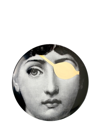 Fornasetti Tema e Variazioni No 8 Porselen Dekoratif Tabak Beyaz Fornasetti Tema e Variazioni No 8 Porselen Dekoratif Tabak Beyaz
