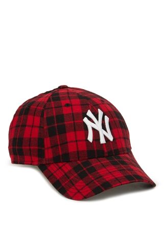 New Era Erkek NEYYAN 9Forty Kırmızı Ekoseli Şapka EU