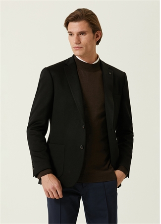 Network Erkek Slim Fit Siyah Kaşmir Ceket 48-6N EU Network Erkek Slim Fit Siyah Kaşmir Ceket 48-6N EU