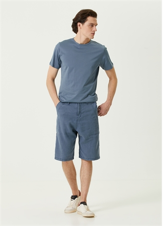 Zadig&voltaire Erkek Parks Indigo Keten Bermuda Mavi 42 It Zadig&voltaire Erkek Parks Indigo Keten Bermuda Mavi 42 It