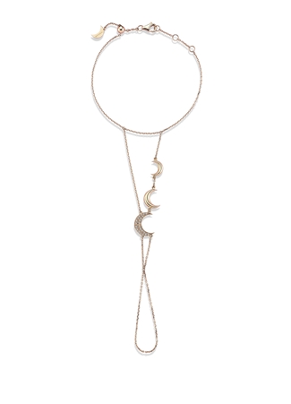 Mevaris Kadın High Moon Hilal Formlu Altın Rengi Şahmeran Bilekl Pembe EU Mevaris Kadın High Moon Hilal Formlu Altın Rengi Şahmeran Bilekl Pembe EU