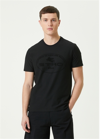 Etro Erkek Siyah Kabartmalı Logolu T-shirt S EU Etro Erkek Siyah Kabartmalı Logolu T-shirt S EU