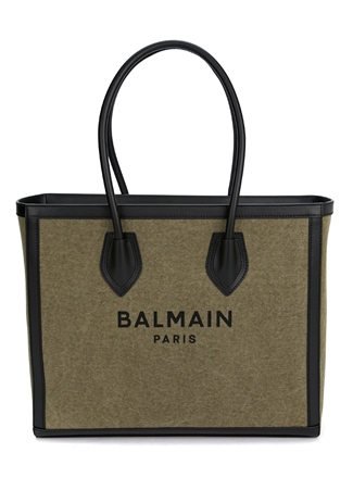 Balmain Kadın B Army 42 Haki Siyah El Çantası EU Balmain Kadın B Army 42 Haki Siyah El Çantası EU