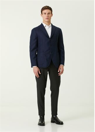 Boglioli Erkek Antrasit Yün Pantolon Gri 46 IT