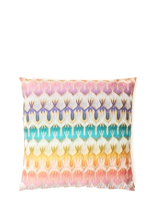 Missoni Home Pasadena Geometrik Desenli 60x60 Dekoratif Yastık Çok Renkli