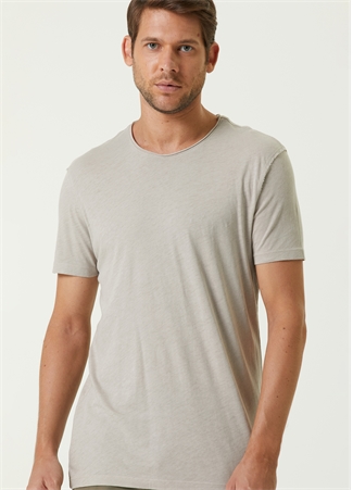 Allsaints Erkek Figure Bej Basic T-hirt Gri XXL EU Allsaints Erkek Figure Bej Basic T-hirt Gri XXL EU