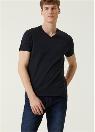 Beymen Collection Erkek Lacivert V Yaka Basic T-shirt S EU Beymen Collection Erkek Lacivert V Yaka Basic T-shirt S EU