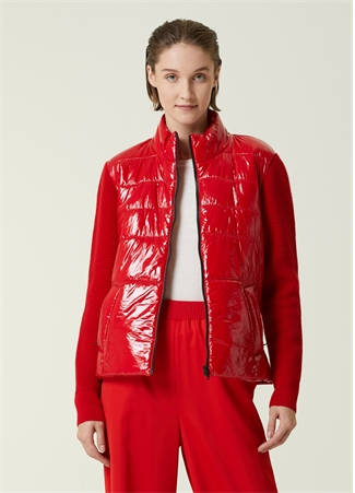 Beymen Collection Kadın Kırmızı Garnili Yün Triko Hırka S