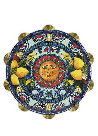 Baci Milano Tamburello Küçük Boy Kesme Tahtası Çok Renkli