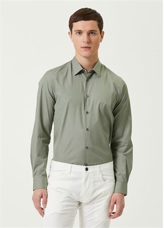 Pal Zileri Erkek Açık Yeşil Gömlek 40 IT