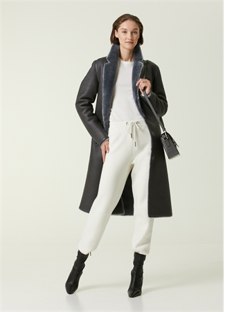 Beymen Collection Kadın Ekru Triko Pantolon Beyaz S