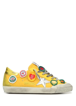 Golden Goose Kadın Superstar Sarı Patch Detaylı Sneaker 36 EU