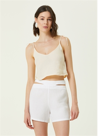 Dor Raw Luxury Kadın Bluz Bej Xs Eu