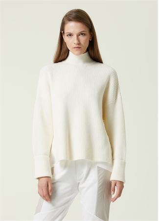 Beymen Club Kadın Ekru Balıkçı Yaka Ribli Bol Kazak Bej S