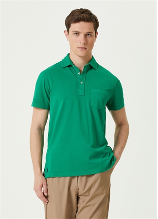 Polo Ralph Lauren Erkek Yeşil Yaka Cepli T-shirt S Eu