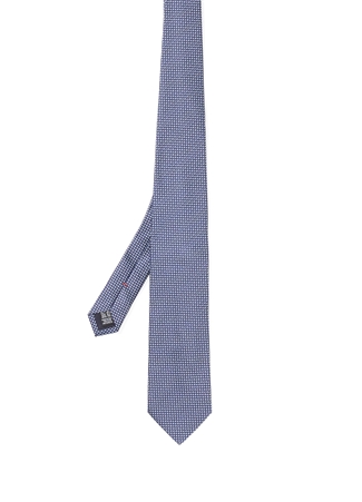 Beymen Collection Erkek Mavi Desenli İpek Kravat EU IT