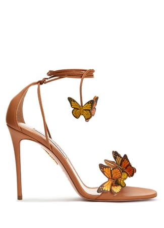 Aquazzura Kadın Bej Kelebek Detaylı Deri Gece Ayakkabısı Altın Rengi 36 Eu Aquazzura Kadın Bej Kelebek Detaylı Deri Gece Ayakkabısı Altın Rengi 36 Eu