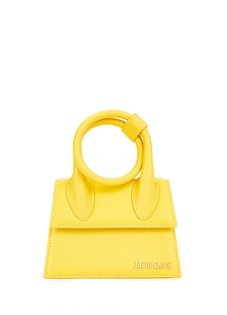 Jacquemus Kadın Sarı Logolu Omuz Çantası Eu Jacquemus Kadın Sarı Logolu Omuz Çantası Eu