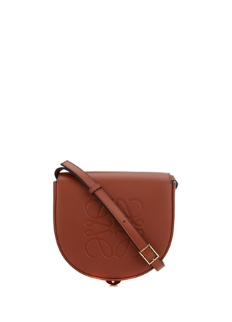 Loewe Kadın Taba Logolu Deri Omuz Çantası Turuncu EU Loewe Kadın Taba Logolu Deri Omuz Çantası Turuncu EU