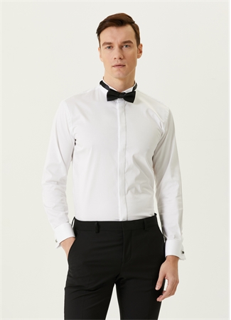 Network Erkek Slim Fit Beyaz Smokin Gömleği 38 EU Network Erkek Slim Fit Beyaz Smokin Gömleği 38 EU