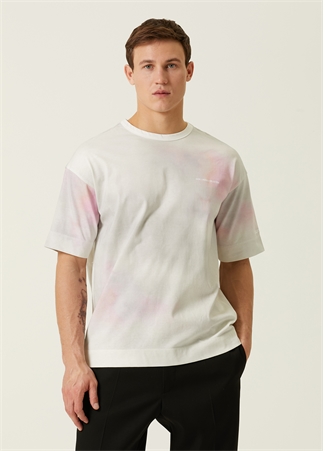 Juun.J Erkek Batik Desenli Logolu T-shirt S EU