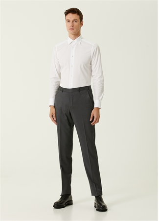Zegna Erkek Antrasit Dar Paça Yün Pantolon Gri 58 IT Zegna Erkek Antrasit Dar Paça Yün Pantolon Gri 58 IT