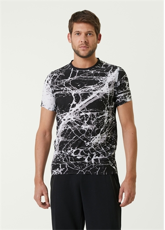 Isaora Erkek Zeus Siyah Beyaz Kontrast Desenli T-shirt S EU Isaora Erkek Zeus Siyah Beyaz Kontrast Desenli T-shirt S EU