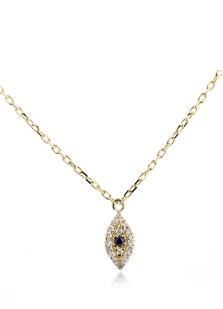 Collection-Pimiento Kadın Damla Formlu Renkli Taşlı Altın Rengi Kolye EU Collection-Pimiento Kadın Damla Formlu Renkli Taşlı Altın Rengi Kolye EU