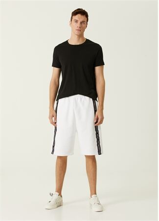 VETEMENTS Erkek Beyaz Logo Bantlı Şort S EU