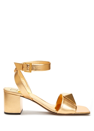 Valentino Garavani Kadın Gold Deri Sandalet Altın Rengi 36 Eu Valentino Garavani Kadın Gold Deri Sandalet Altın Rengi 36 Eu