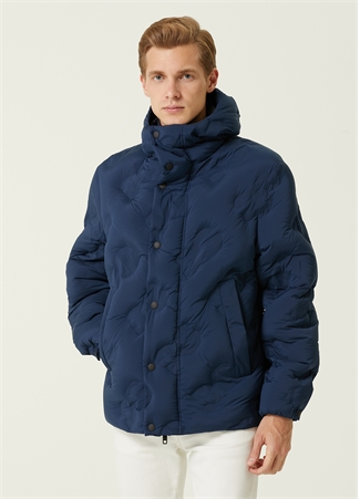 Dolce&Gabbana Erkek Lacivert Kapüşonlu Kapitoneli Mont 48 IT Dolce&Gabbana Erkek Lacivert Kapüşonlu Kapitoneli Mont 48 IT