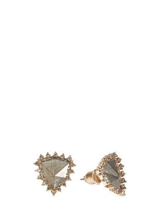 Urart Kadın Sonsuzluk Altın Rengi Tekli Küçük Küpe EU