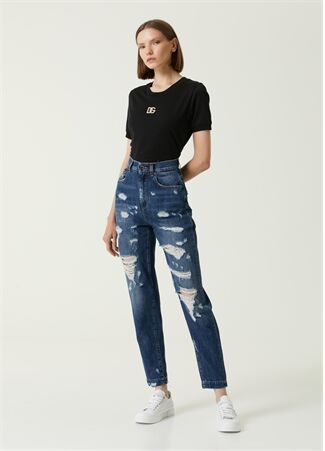 Dolce&Gabbana Kadın Mavi Yıpratma Detaylı Jean Pantolon 36 IT Dolce&Gabbana Kadın Mavi Yıpratma Detaylı Jean Pantolon 36 IT