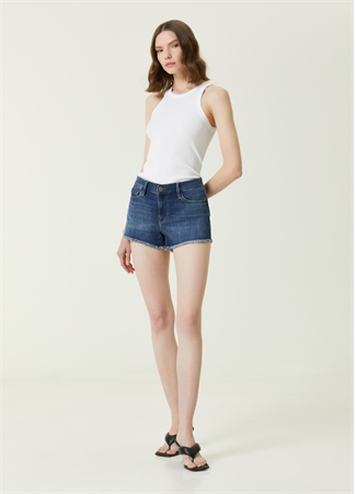 Frame Denim Kadın Le Cut Off Mavi Jean Şort Lacivert 23 Us Frame Denim Kadın Le Cut Off Mavi Jean Şort Lacivert 23 Us