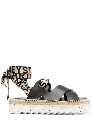 Stella McCartney Kadın Gaia Alter Mat Siyah Espadril 37 EU