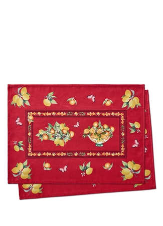 Chiara Alessi Capri Kırmızı Çift Taraflı Amerikan Servis Çok Renkli