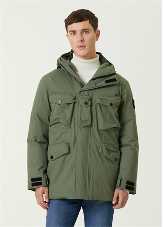 Stone Island Erkek Haki Kapüşonlu Beli Büzgülü Kaban XL EU Stone Island Erkek Haki Kapüşonlu Beli Büzgülü Kaban XL EU