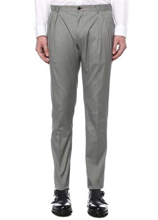 Palzileri Lab Erkek Gri Çift Pilili Pantolon 54 IT