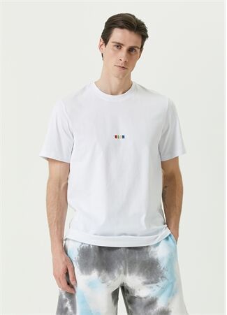 Msgm Erkek Tshirt Beyaz Xs Eu