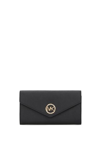 Michael Kors Kadın Siyah Logo Detaylı Deri Omuz Çantası EU