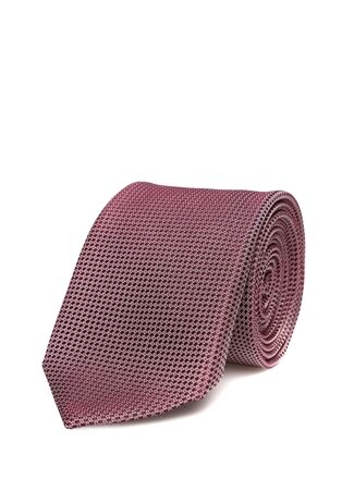 Pal Zileri Erkek Bordo Mikro Desenli İpek Kravat EU