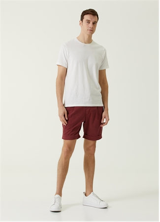 Beymen Collection Erkek Kırmızı Beli Kordonlu Bermuda Bordo 48 IT Beymen Collection Erkek Kırmızı Beli Kordonlu Bermuda Bordo 48 IT