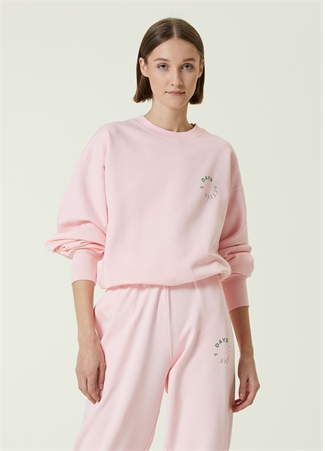7 Days Active Kadın Pembe Logolu Organik Pamuk Sweatshirt S EU 7 Days Active Kadın Pembe Logolu Organik Pamuk Sweatshirt S EU