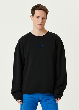 Les Benjamins Erkek Siyah Bisiklet Yaka Baskılı Sweatshirt L Eu Les Benjamins Erkek Siyah Bisiklet Yaka Baskılı Sweatshirt L Eu