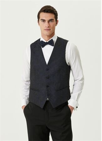 Palzileri Lab Erkek Lacivert Kamuflaj Desenli Yelek 50 IT