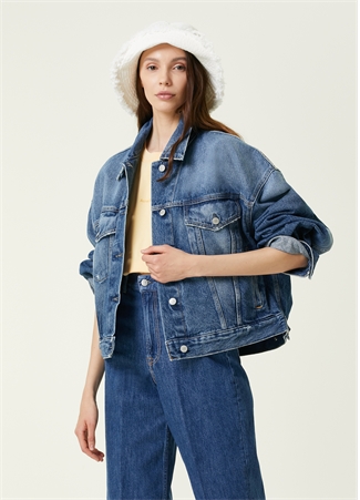 Acne Studios Kadın Ceket Mavi 34 Fr Acne Studios Kadın Ceket Mavi 34 Fr